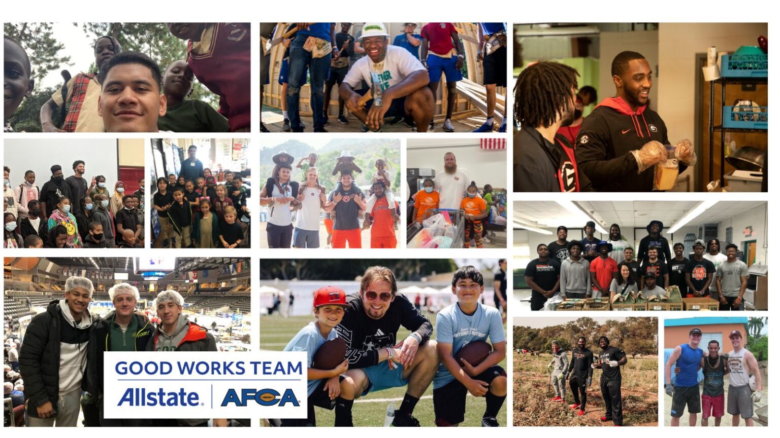 2022 Allstate AFCA Good Works Team Celebrates College Football Players ...