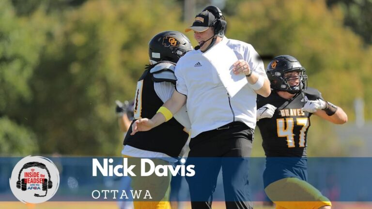 Inside the Headset - Nick Davis, Head Coach - Ottawa - AFCA