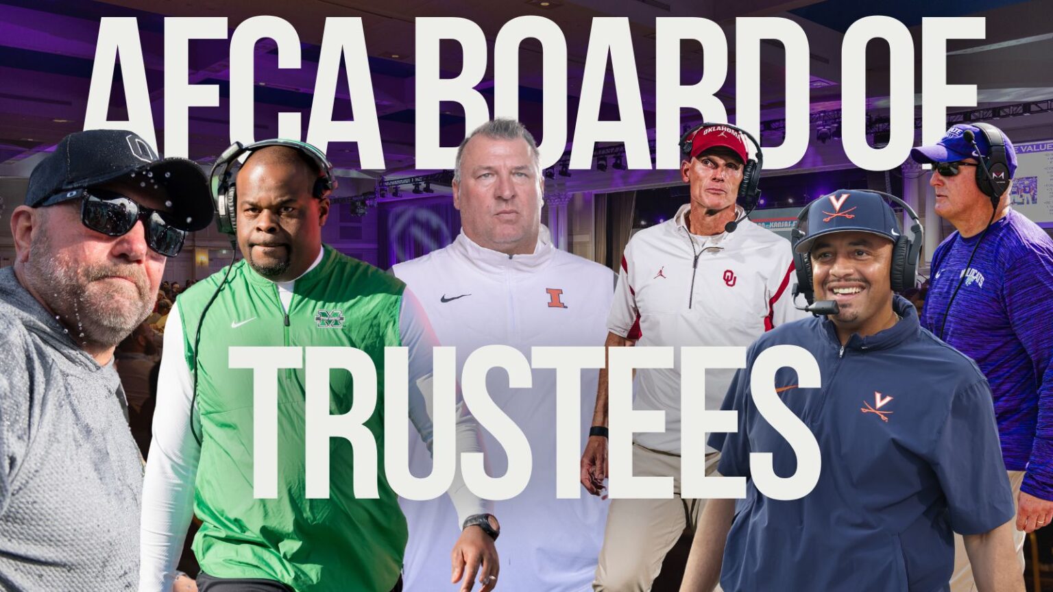 SIX NEW HEAD COACHES NAMED TO THE AFCA BOARD OF TRUSTEES - AFCA