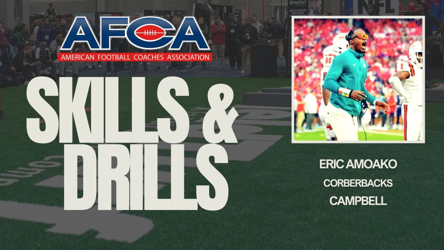 Skills & Drills | Eric Amoako, Campbell | Corner Drills - AFCA