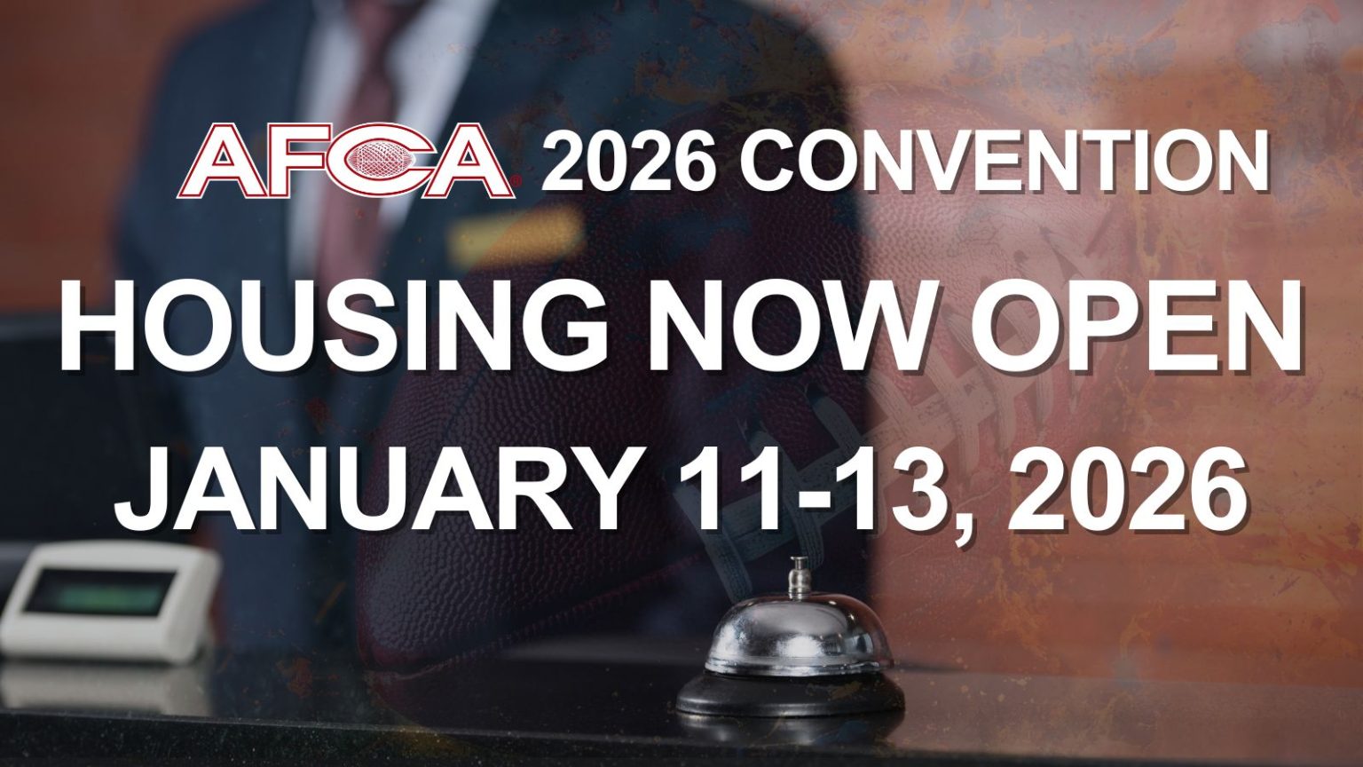2026 AFCA Convention Housing Now Open - AFCA